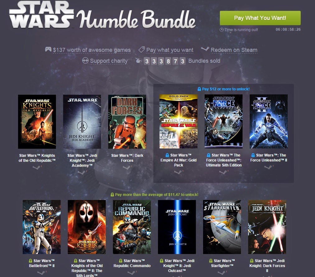 Se amplía el Humble Bundle de Star Wars